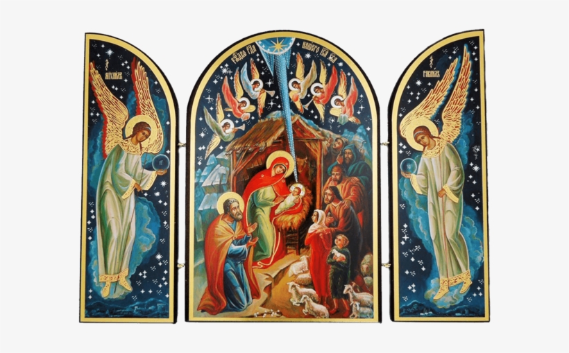 Nativity Scene Triptych - Russian Triptych PNG Image | Transparent PNG ...