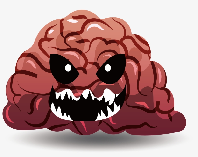 Halloween Brains Clipart - Scary Brain PNG Image | Transparent PNG Free ...