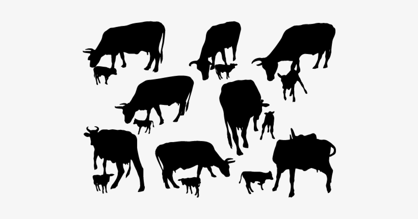 Download Cow And Calf Vector Graphics - Calf | Transparent PNG Download ...