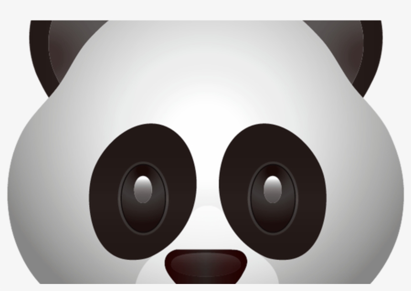 High Resolution Panda Face Emoji An Adorable Black - Giant Panda PNG ...