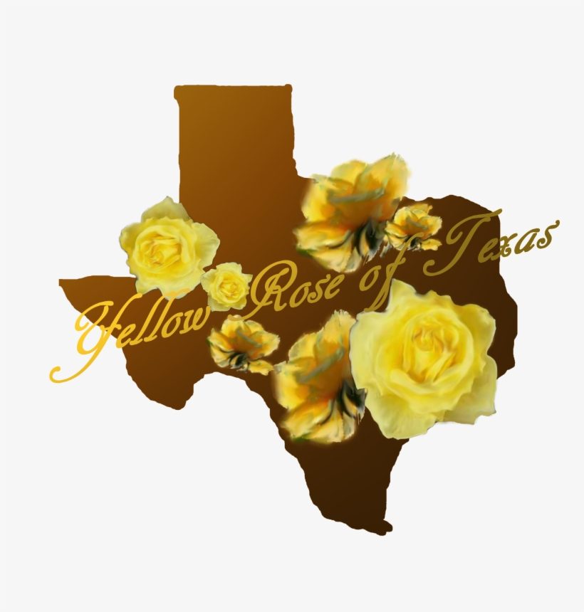 Texas Yellow Rose Clipart - Yellow Rose Of Texas Symbol PNG Image ...