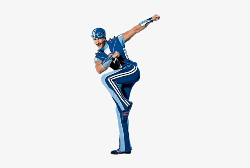 Dabbing Sportacus - Lazytown: Go To Lazytown Dvd PNG Image ...
