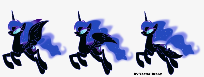 Mlp Nightmare Moon Vector - Mlp Nightmare Moon Flying PNG Image ...