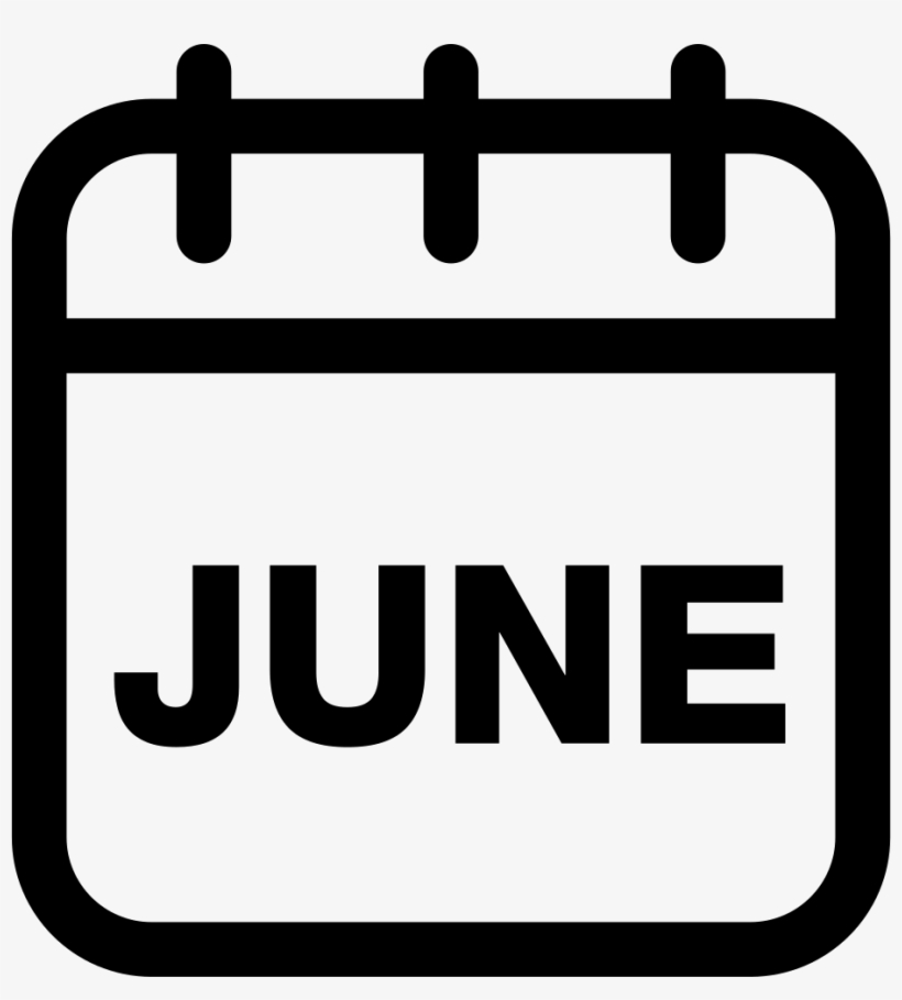 June Calendar Monthly Page Comments - Monthly Icon PNG Image ...