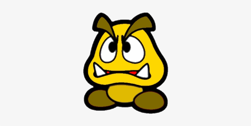 Download Paper Golden Goomba - Paper Mario Gold Goomba | Transparent ...