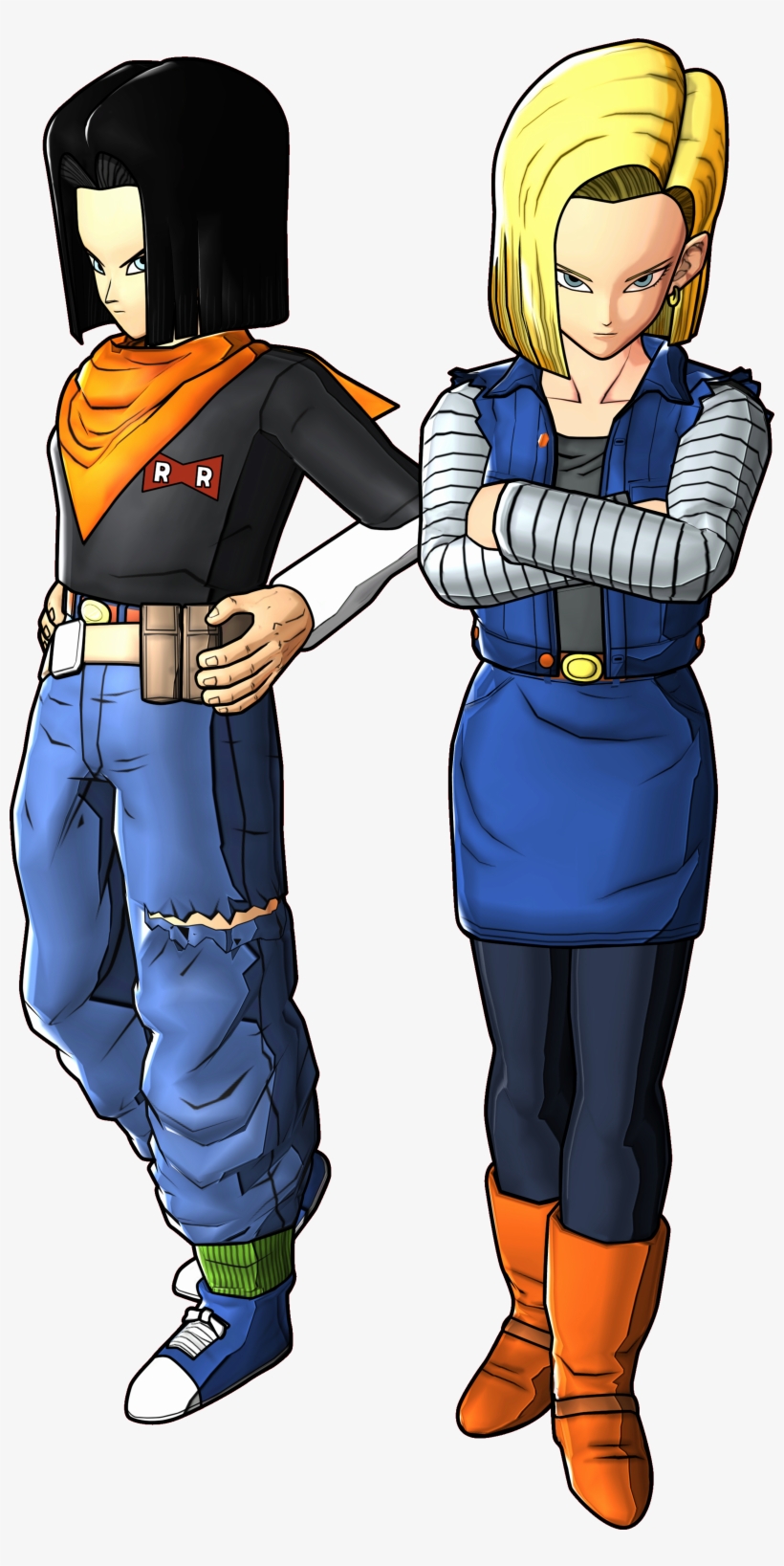 Android18 And 17 Battle Of Z Render - Android 17 Concept Art PNG Image ...
