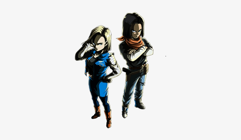 Limitless Energy Androids - Android 17 And 18 Png PNG Image ...