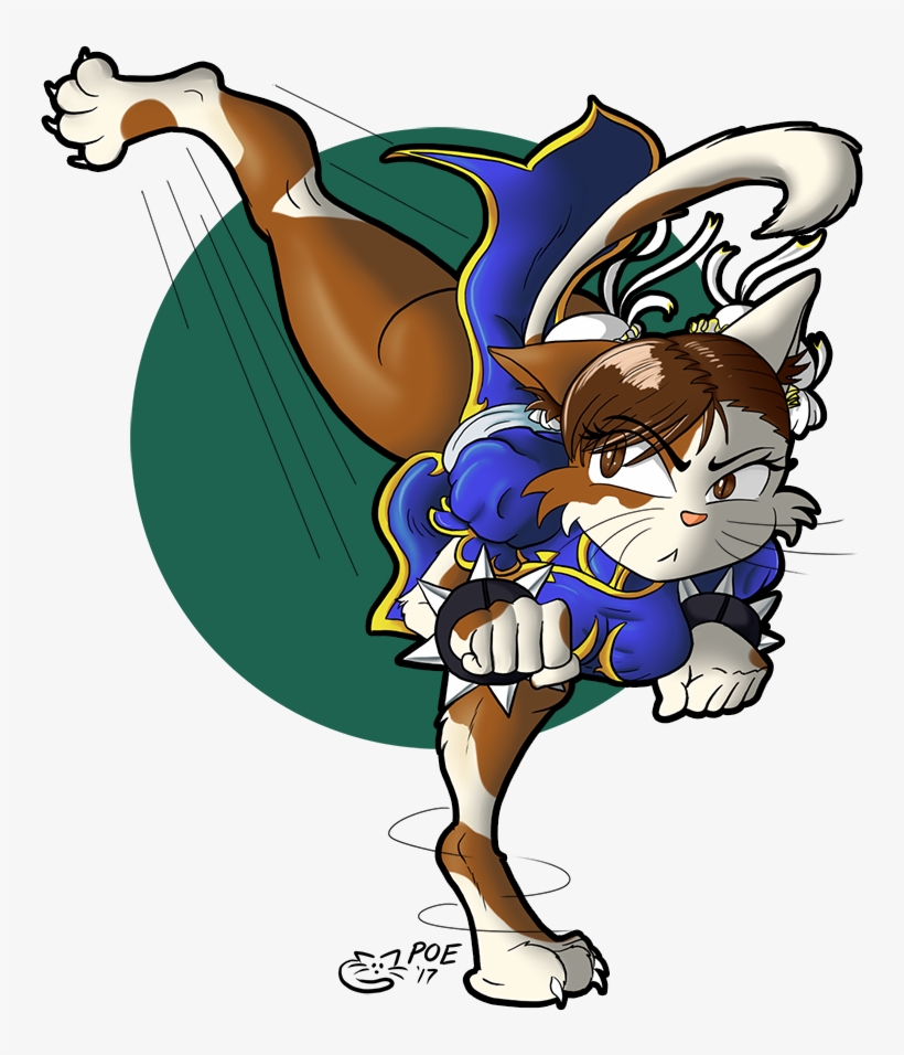 Download Chun Li Kitty - Cartoon | Transparent PNG Download | SeekPNG