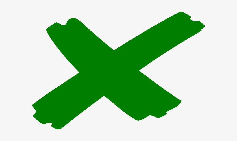 How To Set Use Green X Marks The Spot Clipart PNG Image | Transparent ...