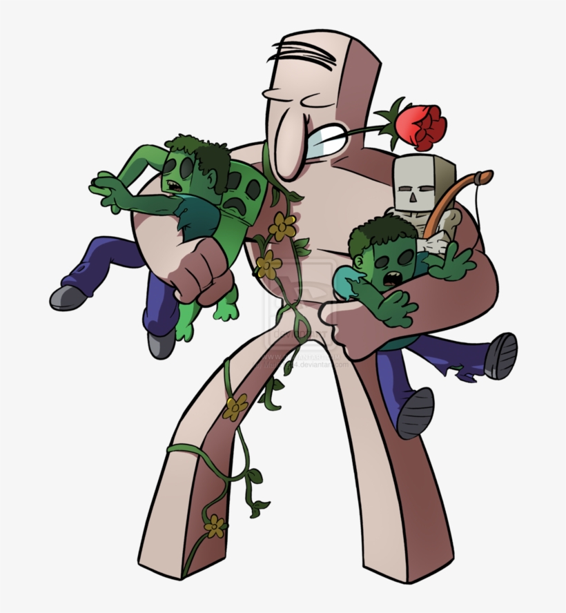 Download Minecraft Iron Golem Art | Transparent PNG Download | SeekPNG