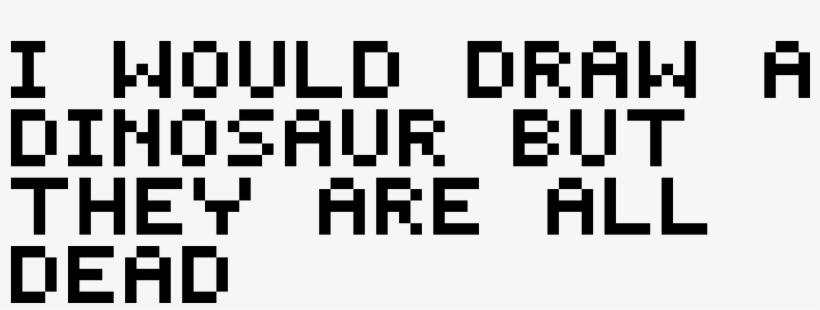 Dinosaurs - Bitmap Font PNG Image | Transparent PNG Free Download on ...
