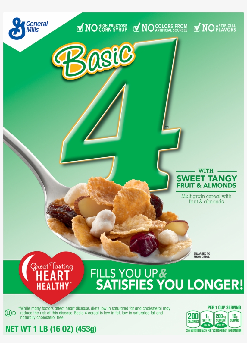 Basic 4 With Fruit And Almonds Multigrain Cereal, 16 - Basic 4 Cereal ...
