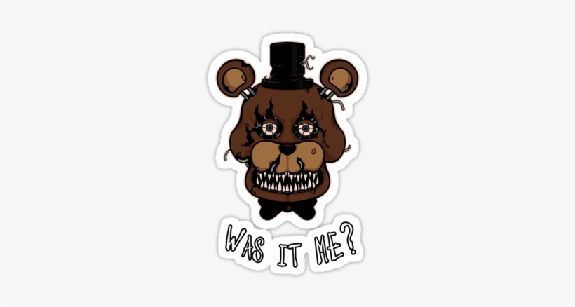 Five Nights At Freddys Fnaf Sticker Nightmare Freddy - Nightmare Foxy ...