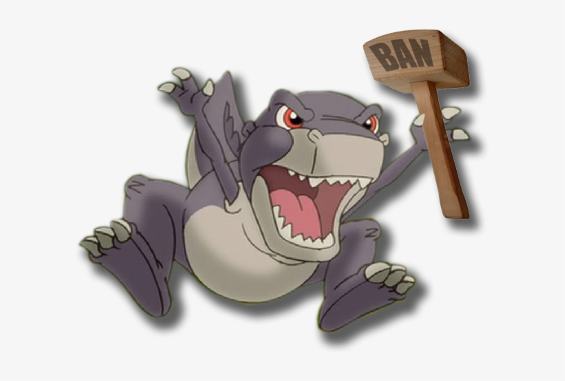 Chomper Banhammer - Happy Chomper Land Before Time PNG Image ...