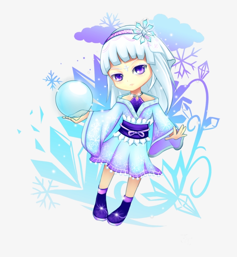 Ice Crystal Maiden By Jae-kt On Deviantart - Chibi Magical Girl PNG ...