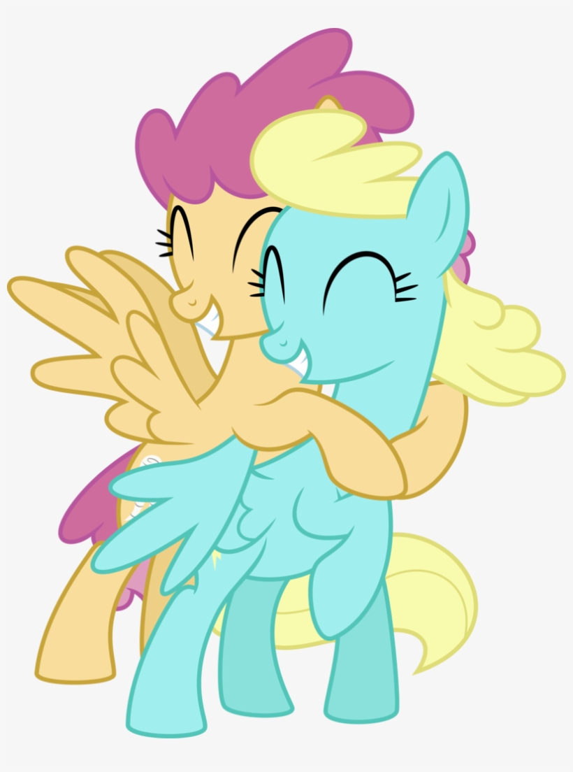 Curvesandlines, Background Pony, Dizzy Twister, Duo, - Pony Hug PNG ...