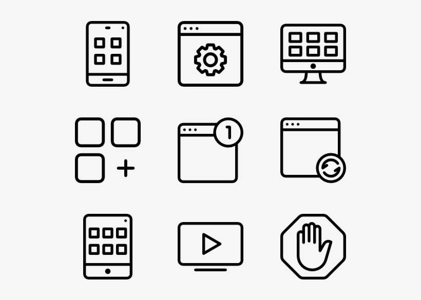 Applications & Windows - Clock Icon Vector PNG Image | Transparent PNG ...