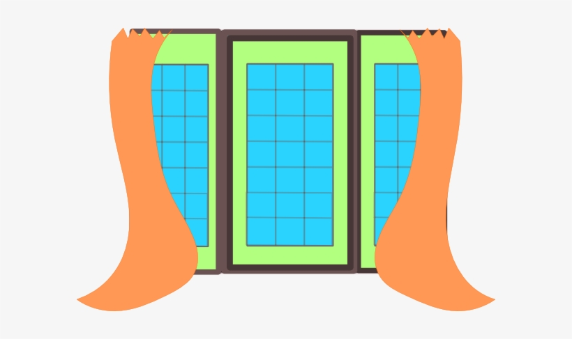Window With Curtains At Vector - Vektor Jendela Png PNG Image ...