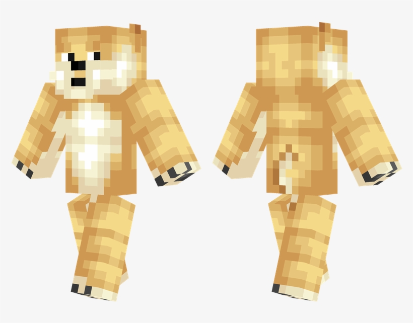 Download Doge - Minecraft Shiba Inu Skin | Transparent PNG Download ...