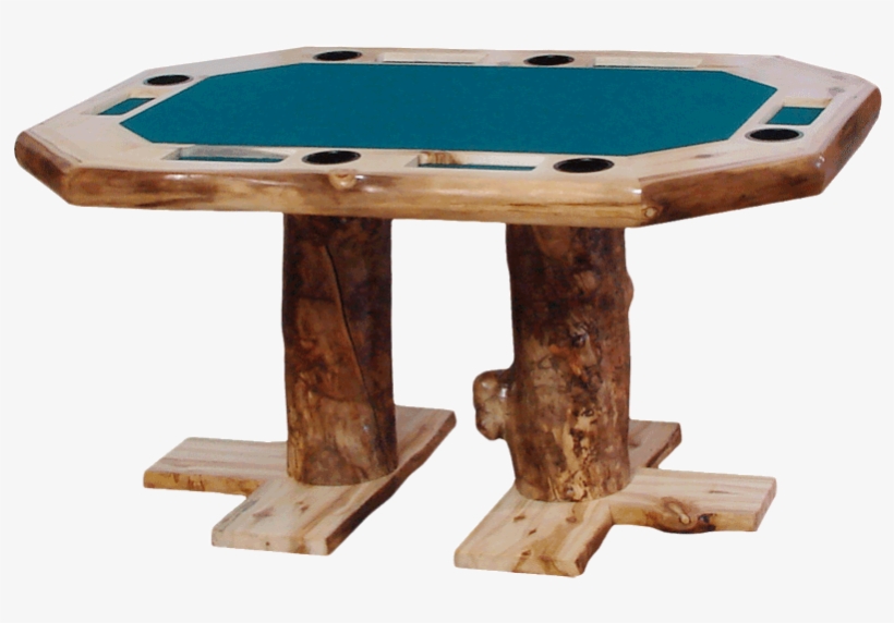 Aspen Log Rectangular Poker Table - Poker Table PNG Image | Transparent ...