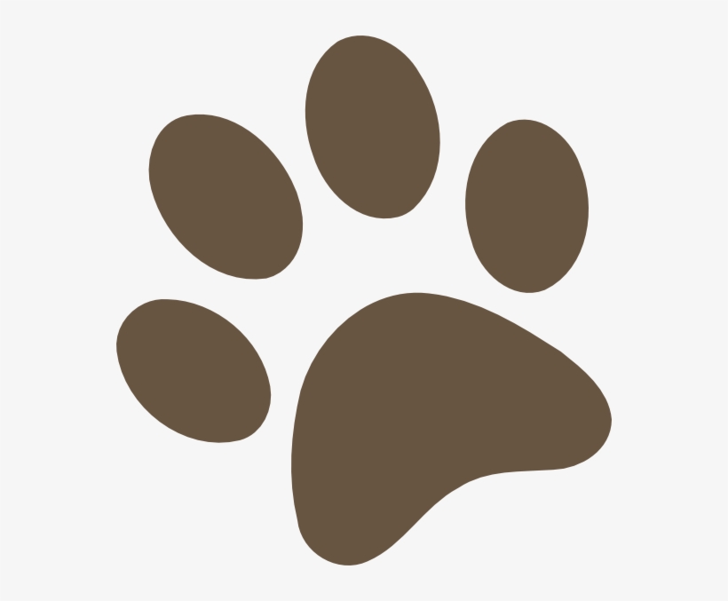 Brown Paw Print Clip Art At Clipart Library - Brown Cat Paw Print PNG ...