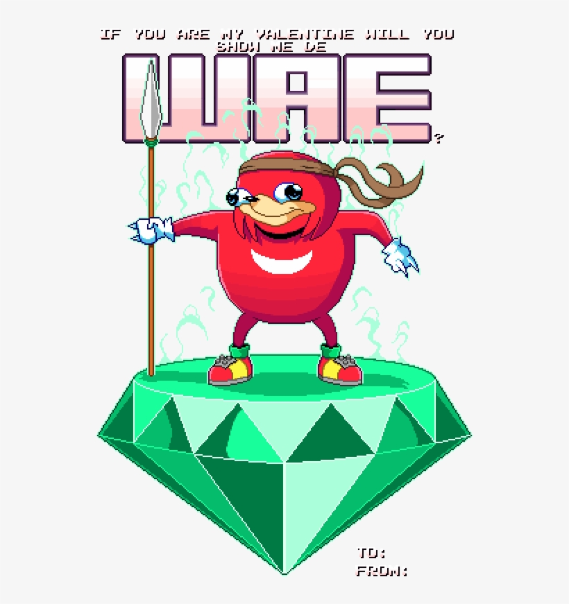 Download Author Comments - Pixel Art Ugandan Knuckles | Transparent PNG ...