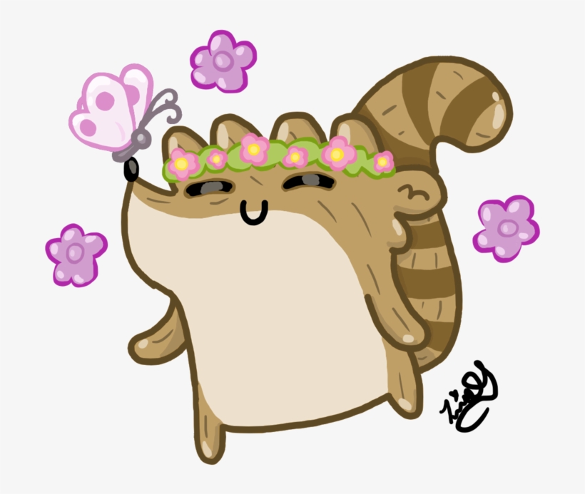 Flower Crown Rigby By Leeleecal On Deviantart Jpg Free - Portable ...