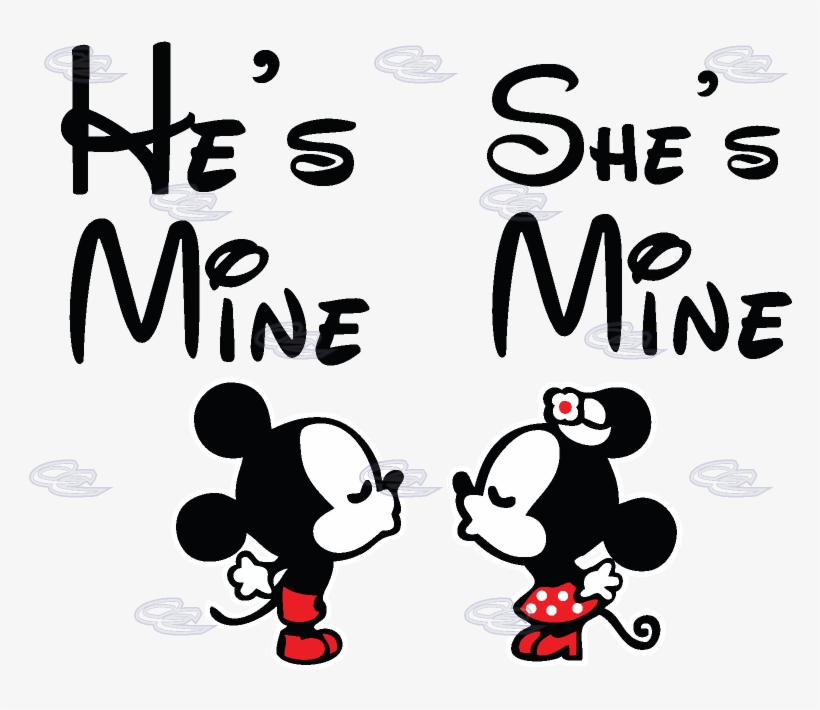 She's Mine He's Mine Mickey PNG Image | Transparent PNG Free Download ...