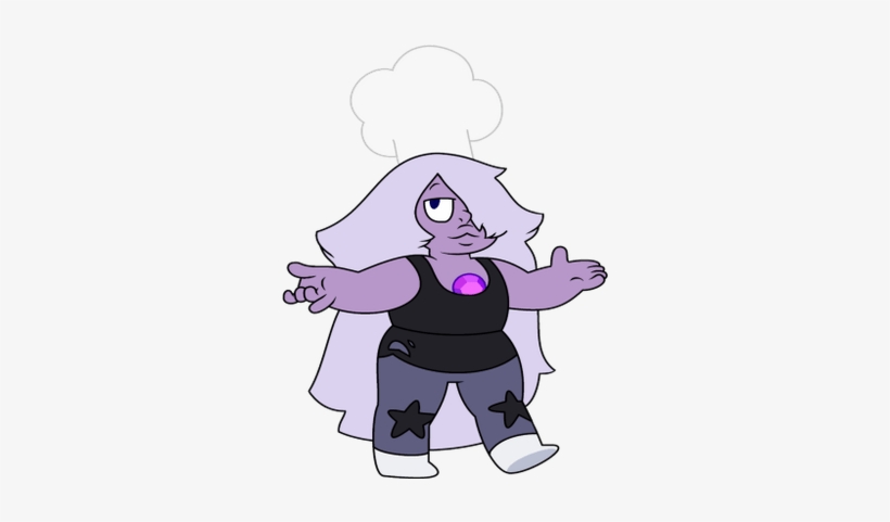 Amethyst Wearing Chef's Hat - Amethyst Steven Universe Colouring Pages ...