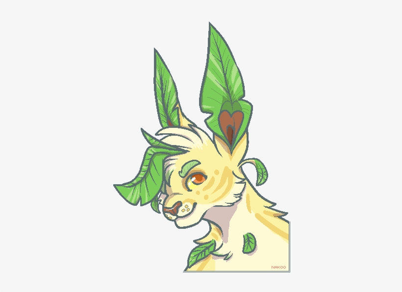 Chervil The Leafeon - Cartoon PNG Image | Transparent PNG Free Download ...