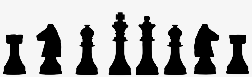 Chess Piece Queen Knight Rook - Chess Pieces Lined Up PNG Image ...