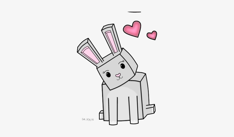 Download Drawn Bunny Minecraft Bunny - Minecraft Bunny Drawing ...