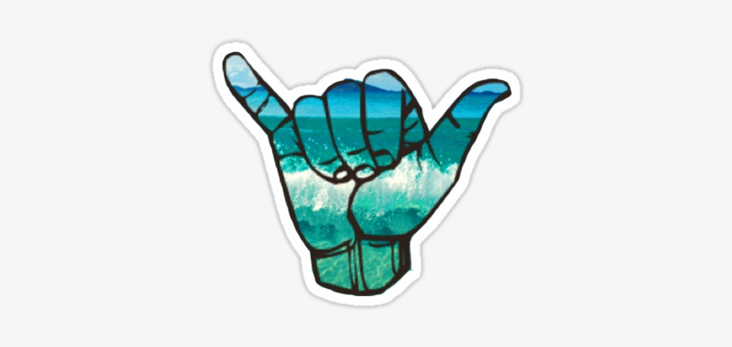 Beach Waves Hand - Hang Loose PNG Image | Transparent PNG Free Download ...