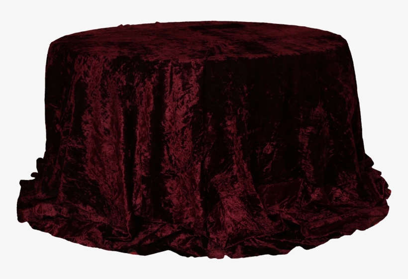 Round Table With Maroon Velvet Cover - Coffee Table PNG Image ...