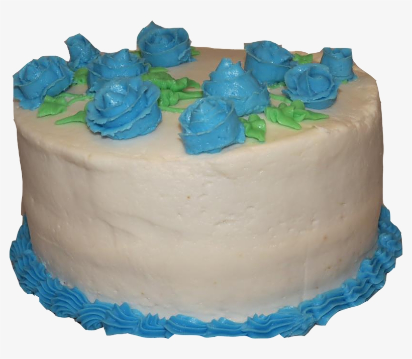 Download Blue Roses - Birthday Cake | Transparent PNG Download | SeekPNG