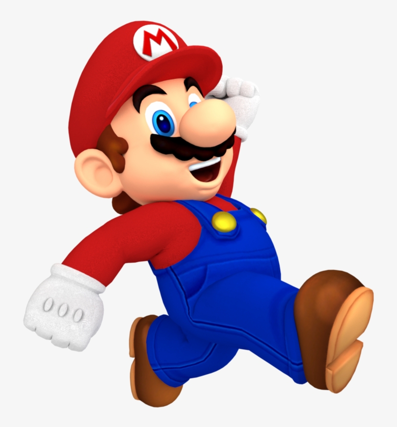 Upgraded Mario Jumping By Nintega - Super Mario PNG Image | Transparent ...
