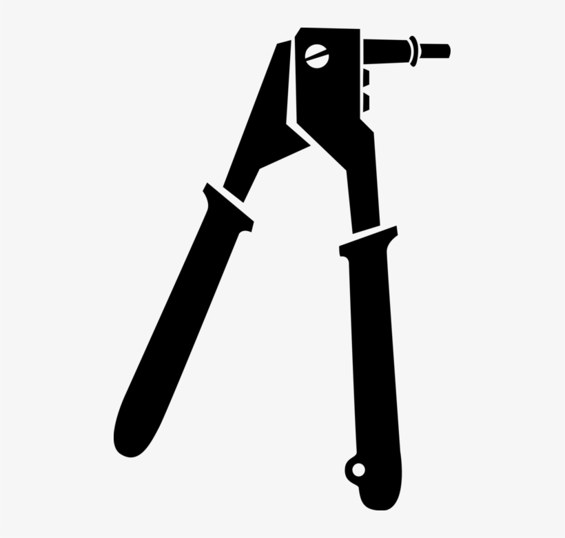 Vector Illustration Of Riveter Rivet Gun Tool - Rivet Gun Clipart PNG ...