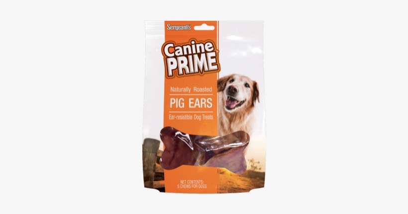 Canine Prime Pig Earsnaturally Roasted Dog Treats5 - Sergeants Pig Ears - 5 Ear Halves PNG Image ...
