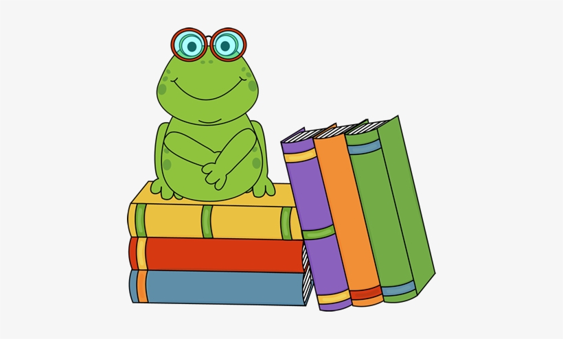 Frog Clipart Spring - Stack Of Book Clipart PNG Image | Transparent PNG ...