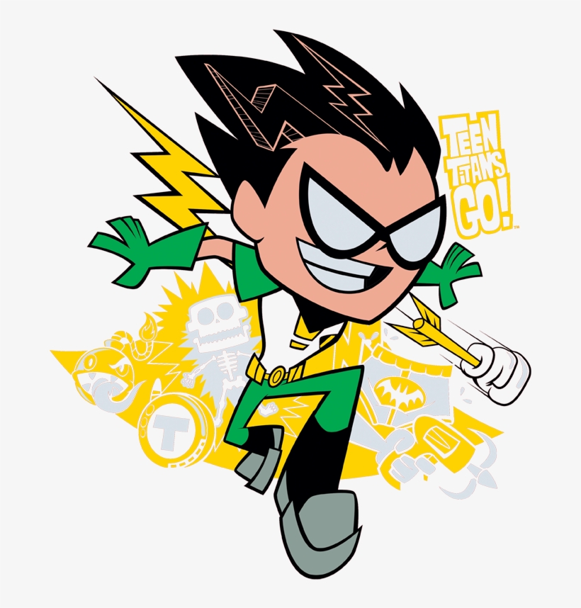 Teen Titans Go Robin Men's Regular Fit T-shirt - Teen Titans Go! PNG ...