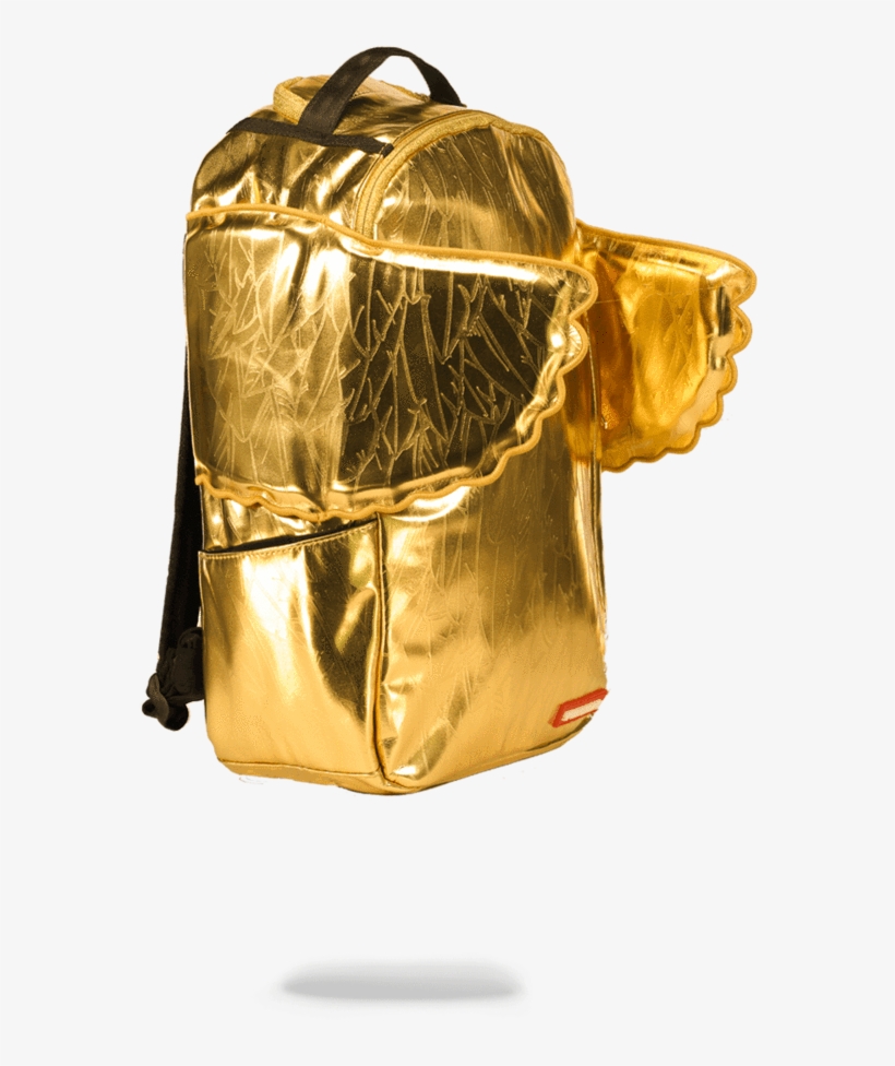Sprayground- King Midas Wing Backpack - Gold Sprayground Backpack PNG ...