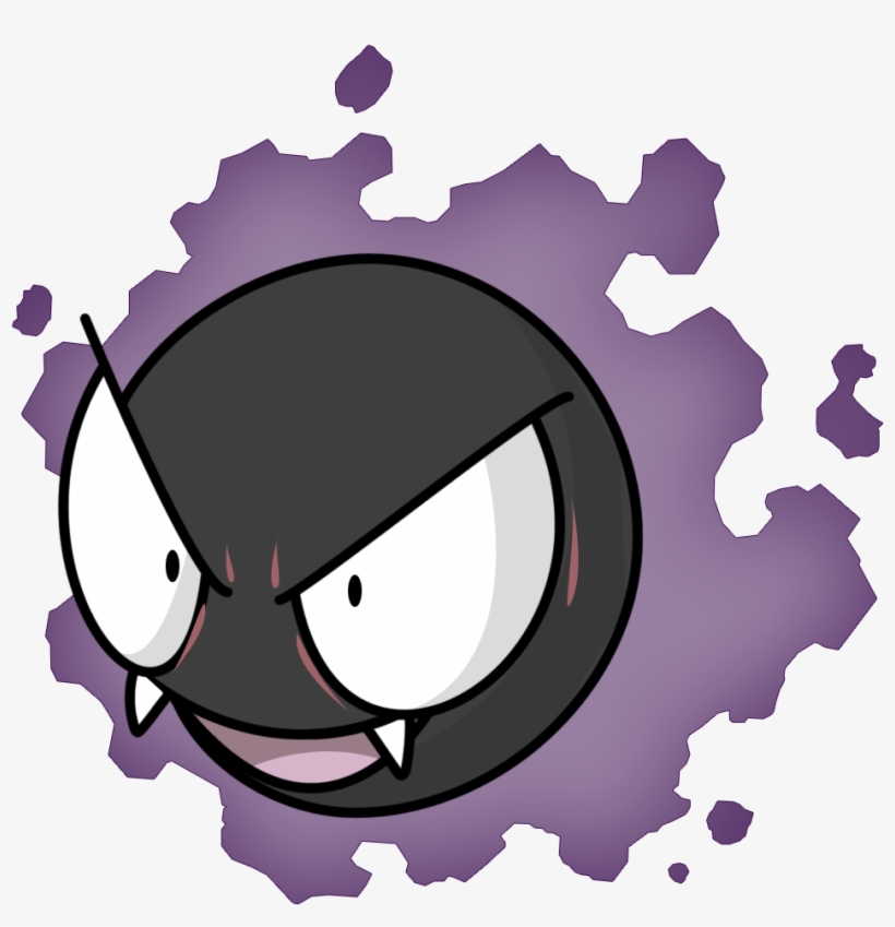 Pokemon Gastly Ghost Freetoedit - Gastly Pokemon Silhouette PNG Image ...