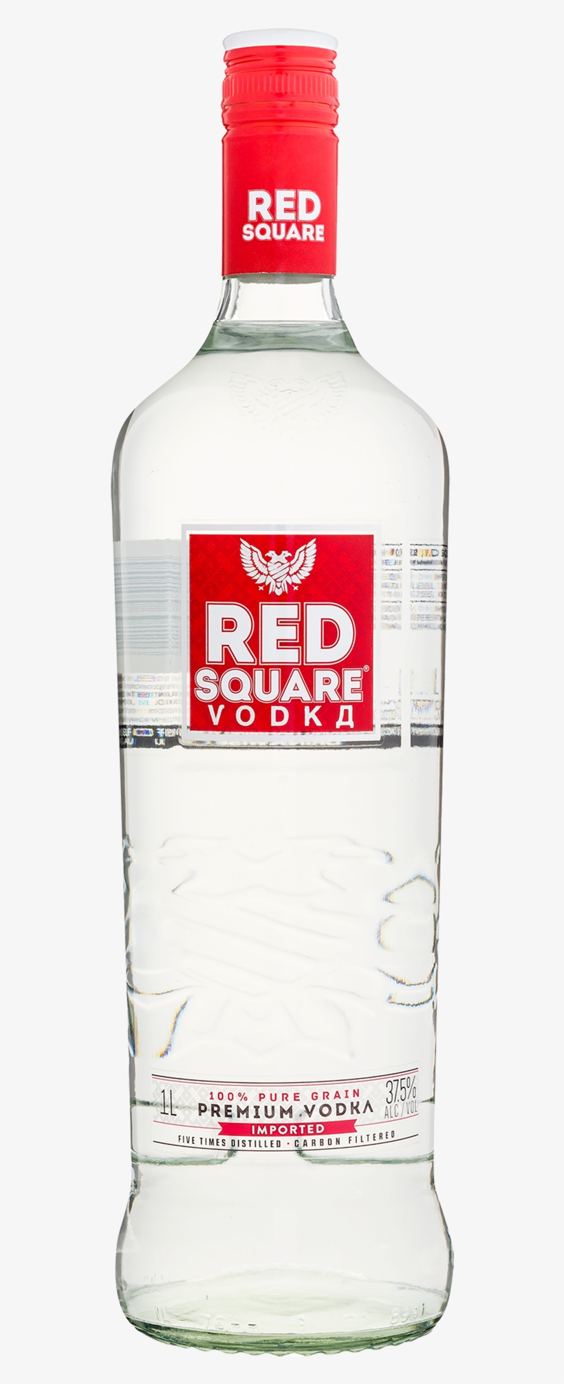 Red Square Vodka 1l Bottle - Red Square Vodka PNG Image | Transparent ...
