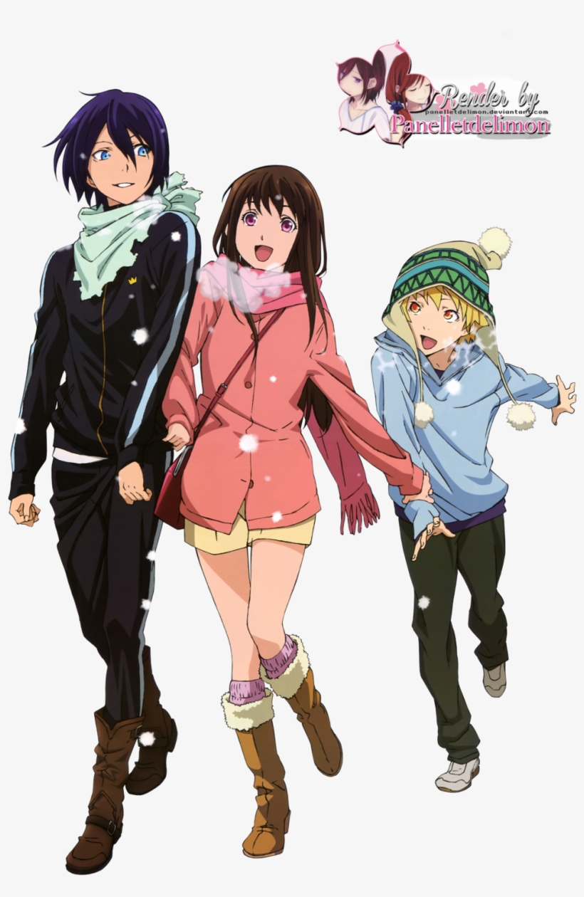 Download Yato Drawing Female - Yato And Hiyori And Yukine | Transparent ...