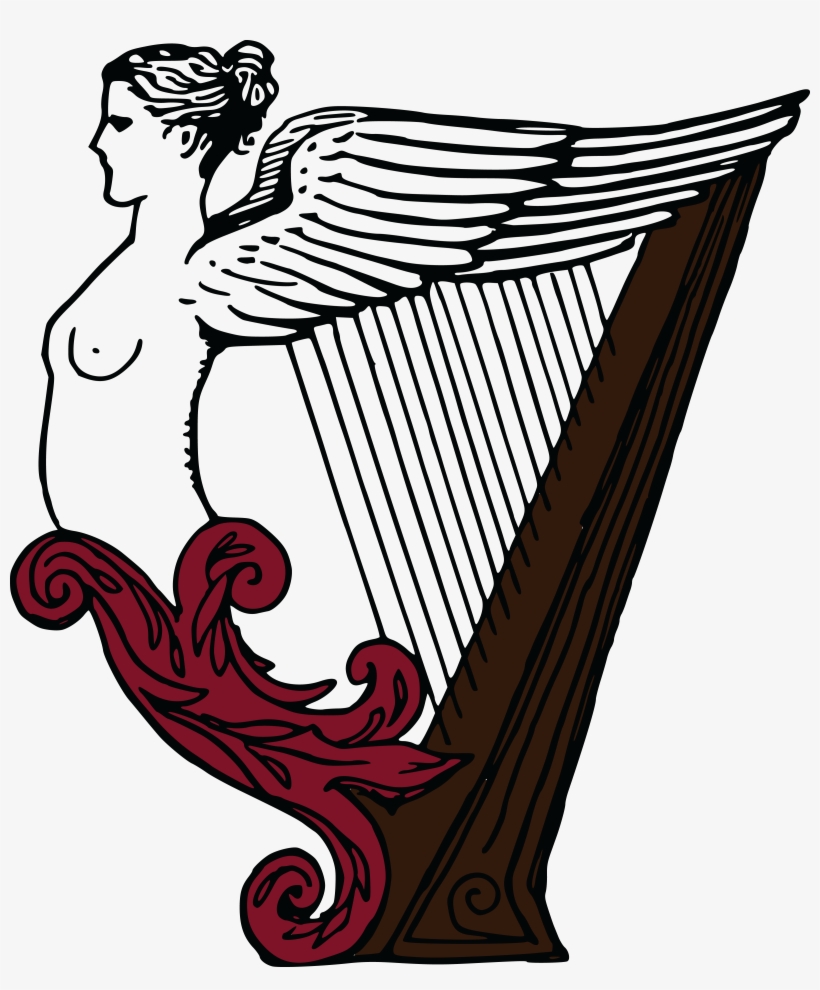 Angel Harp Drawing