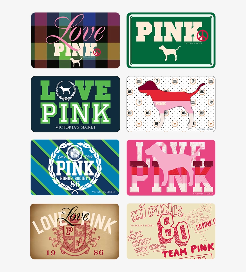 Pink Cards Aaron Davis - Victoria's Secret Pink Gift Cards PNG Image ...