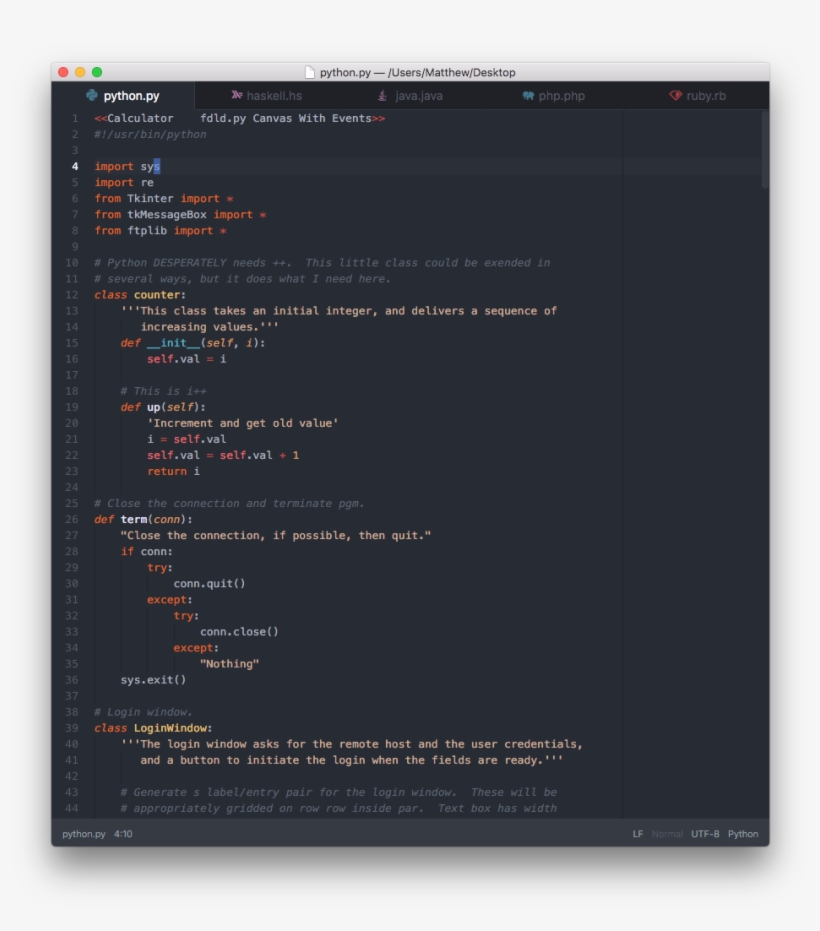 Firewatch Syntax Theme - Base16 Ocean Dark PNG Image | Transparent PNG ...