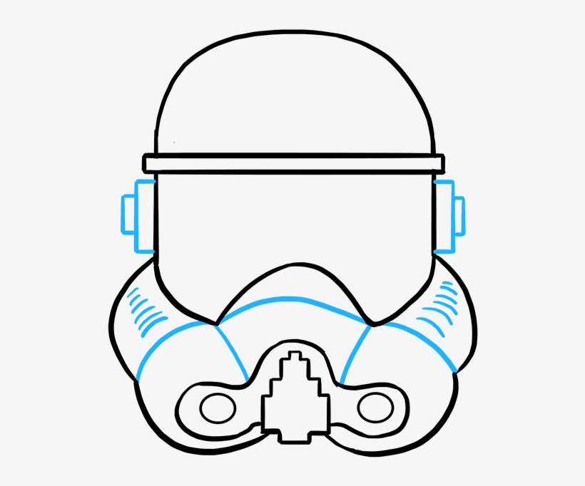 How To Draw Stormtrooper Helmet - Drawing PNG Image | Transparent PNG ...