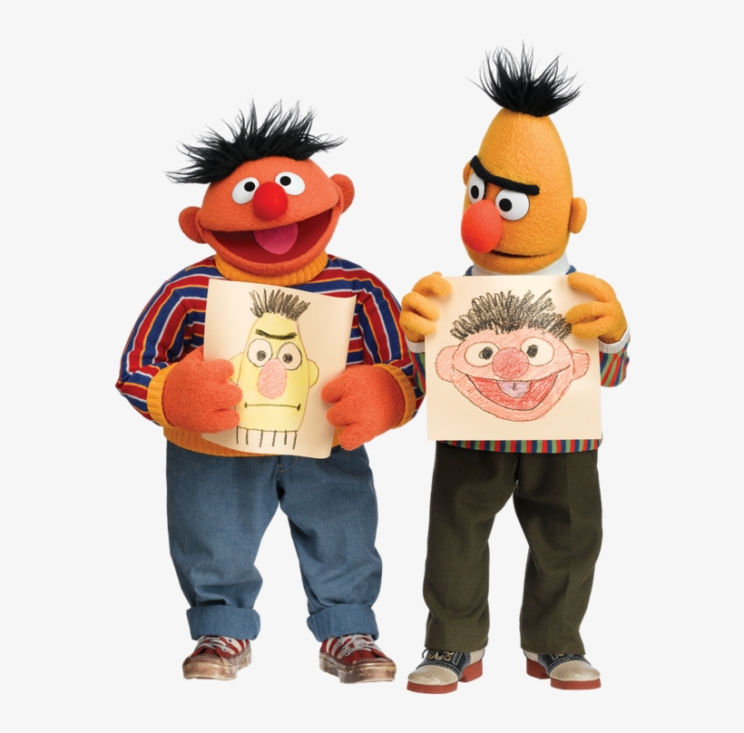Sesame Street On Twitter - Bert And Ernie As A Couple PNG Image ...