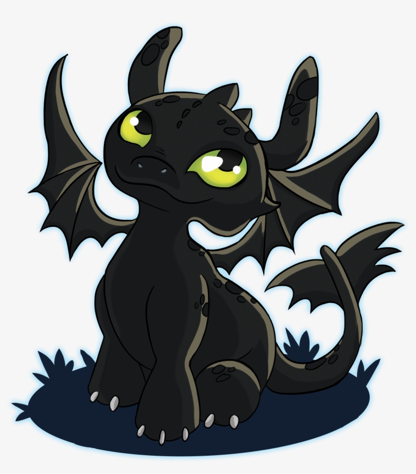 Download Toothless Chibi - Cartoon | Transparent PNG Download | SeekPNG